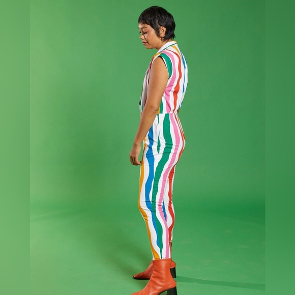 Nooworks | Pants & Jumpsuits | Nooworks Salvation Stripe Magic Suit | Poshmark